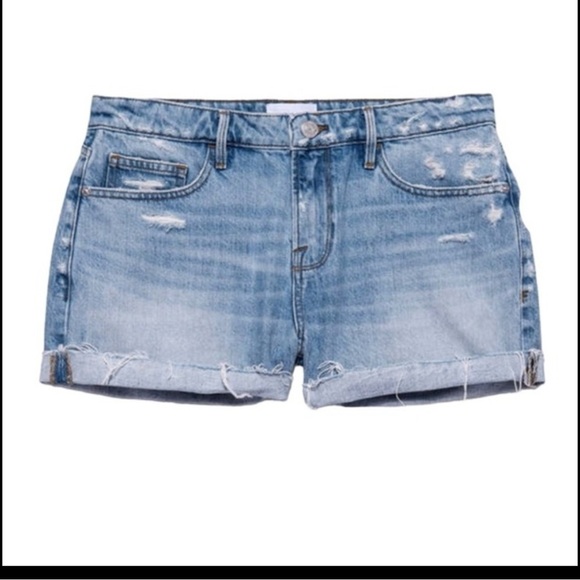 Frame Denim | Shorts | Frame Le Grand Garon Denim Shorts Distressed ...